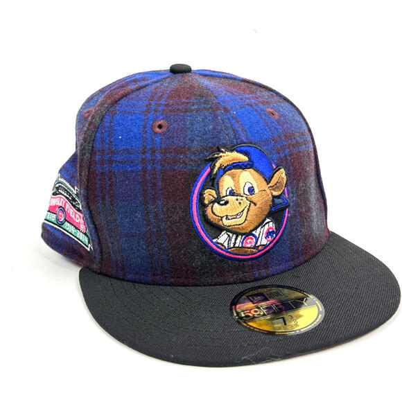 New Era | Other | Nwt New Era 59fifty Plaid Flannel Chicago Cubs Mascot ...